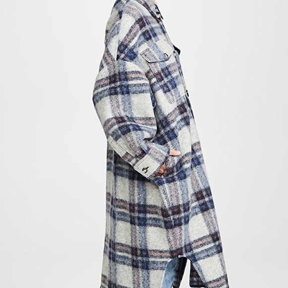 Isabel Marant | Jackets & Coats | Isabel Marant Plaid Gabrion Oversized ...